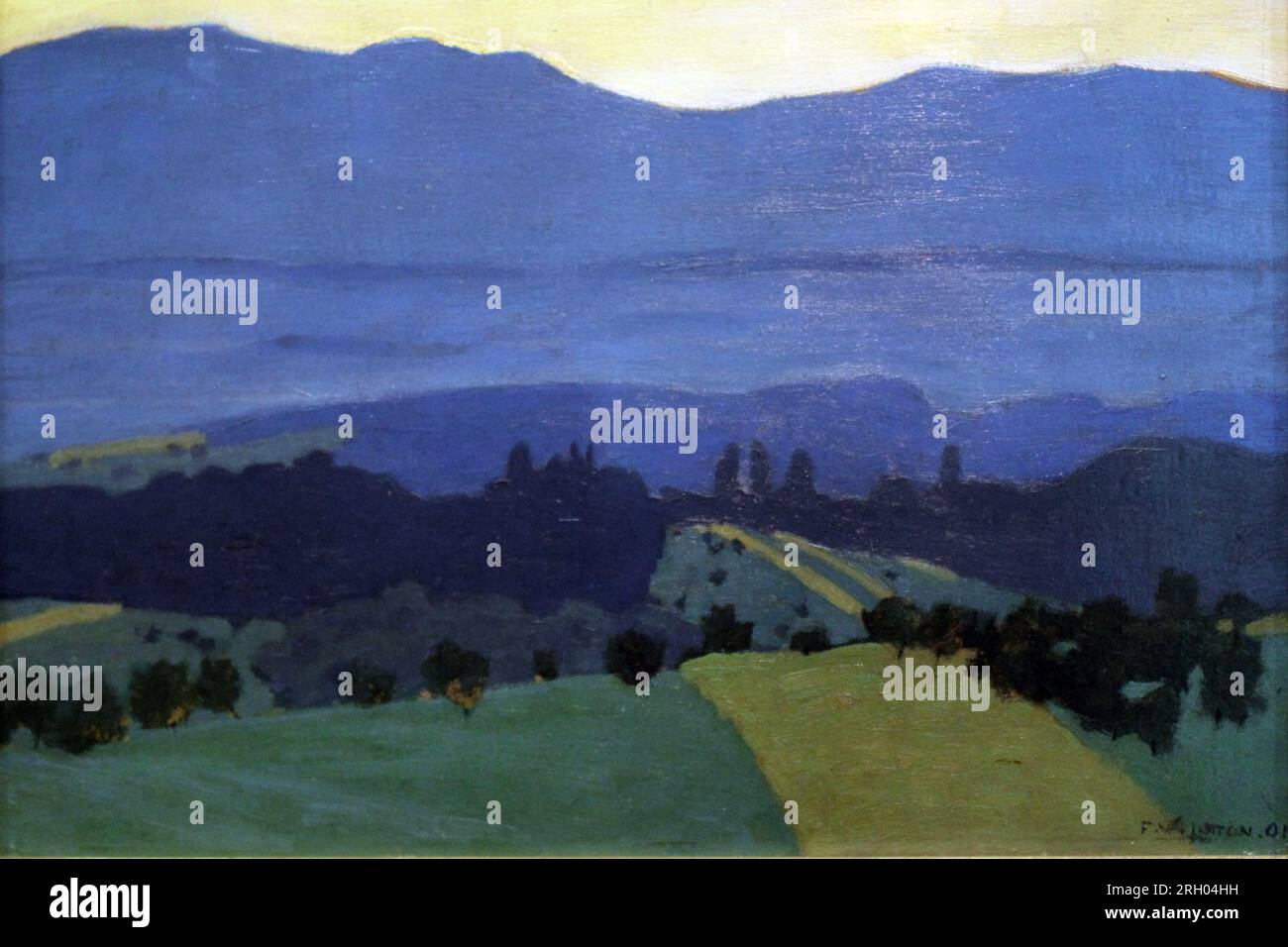 Landscape in the Jura Mountains near Romanel 1900 by Félix Vallotton ...