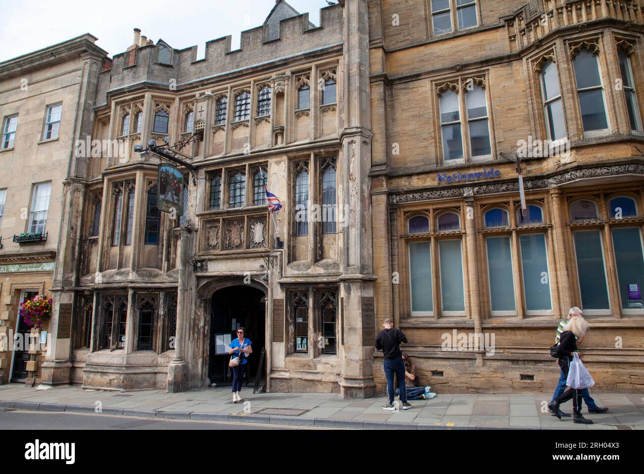 George Hotel and Pilgrims' Inn, Glastonbury, Somerset England Stock ...