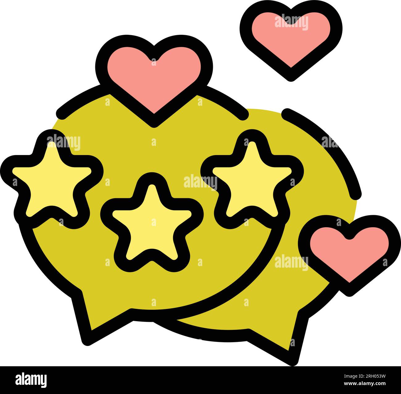 Key opinion chat icon outline vector. Media kol. Network strategy color ...