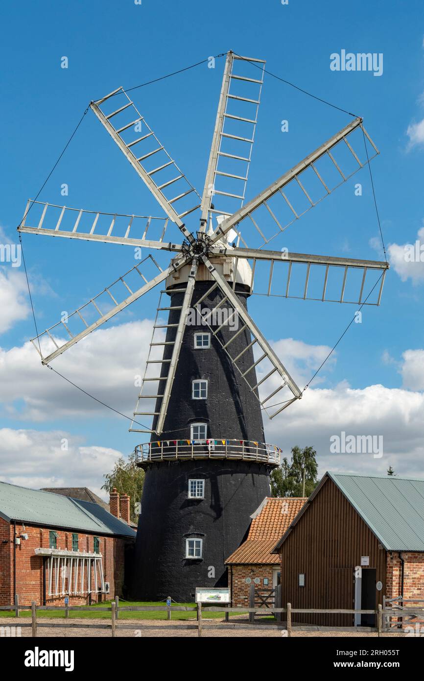 Heckington 8 Sailed Windmill, Heckington, Lincolnshire, England Stock ...
