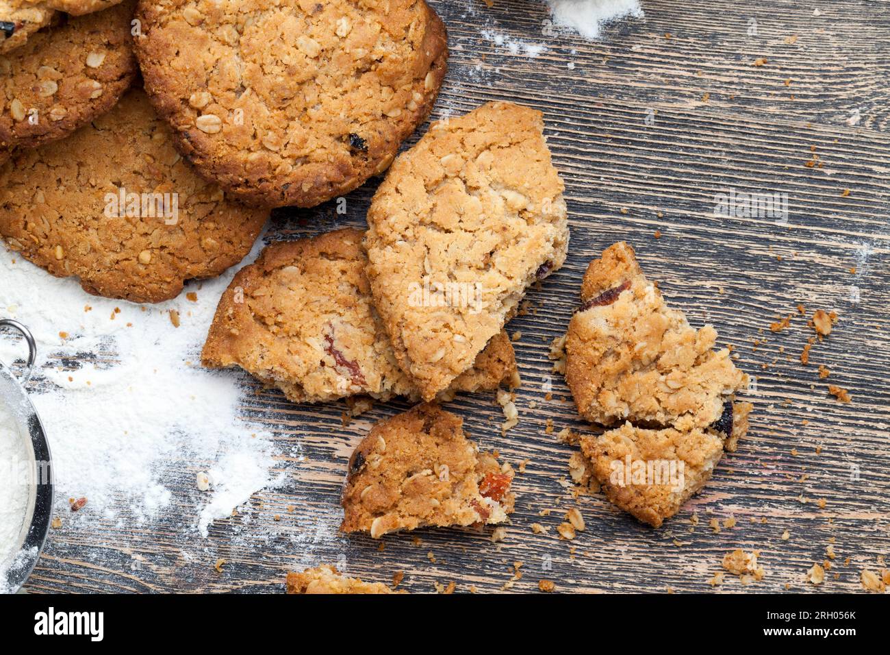 oatmeal cookies with the addition of dried fruits and various types of ...