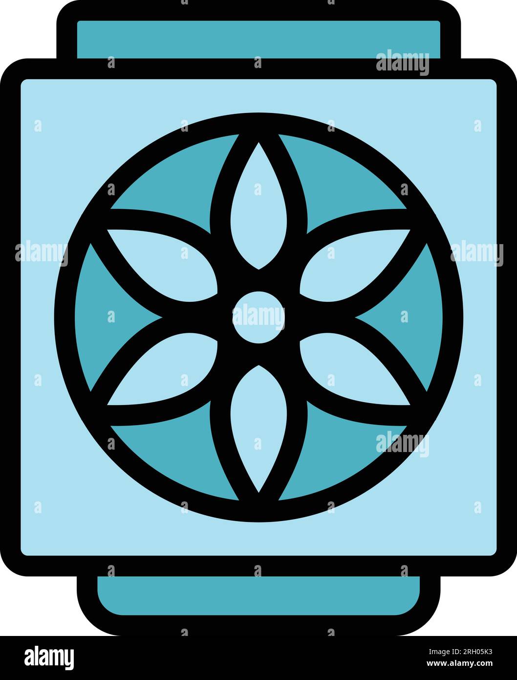 Processor cooler icon outline vector. Computer store. Shop retail color ...