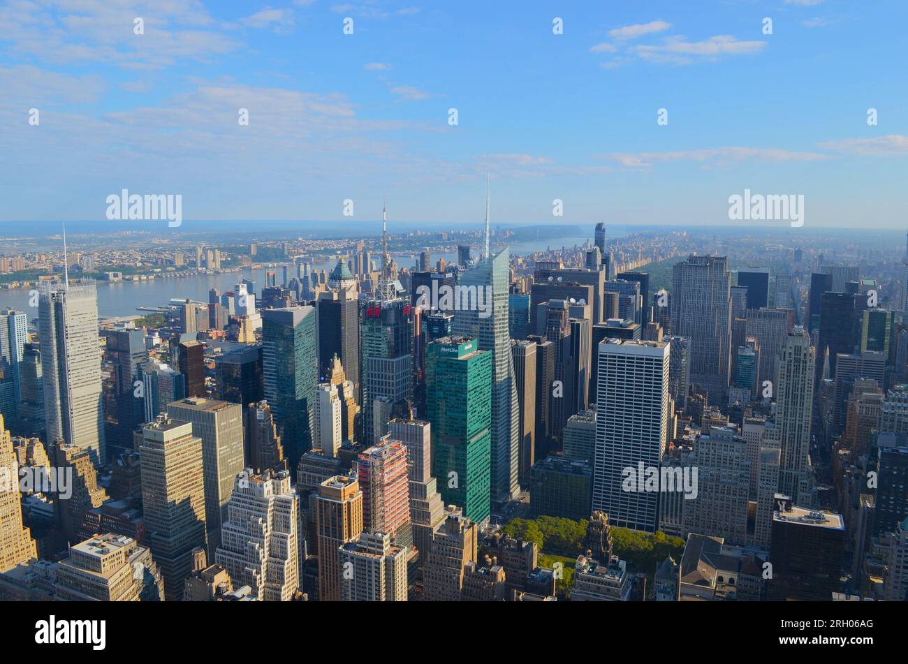 Aerial view new york manhattan hi-res stock photography and images - Alamy