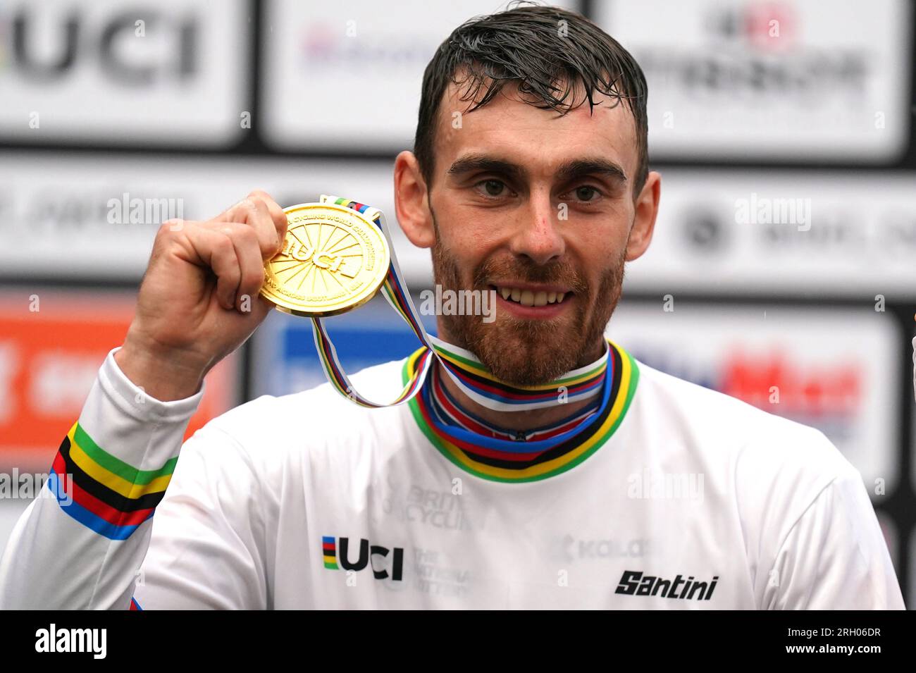 Great Britain's Jack Carthy celebrates with the gold medal after ...