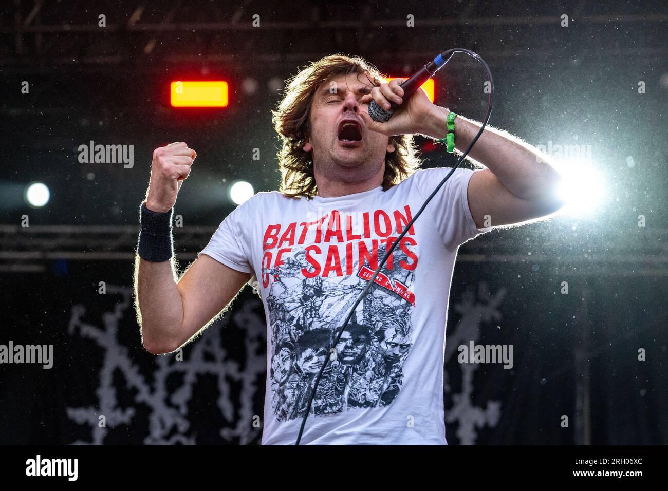 Josefov, Czech Republic. 12th Aug, 2023. Mark Greenway, singer of ...