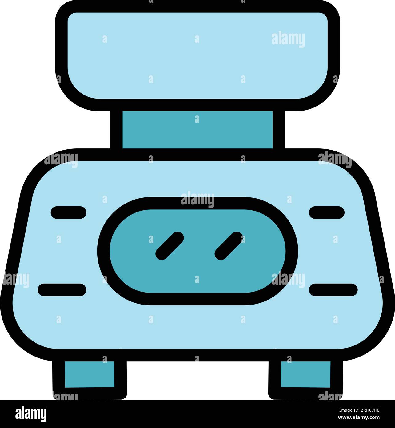 Kitchen scales icon outline vector. Scale food. Weight balance color ...