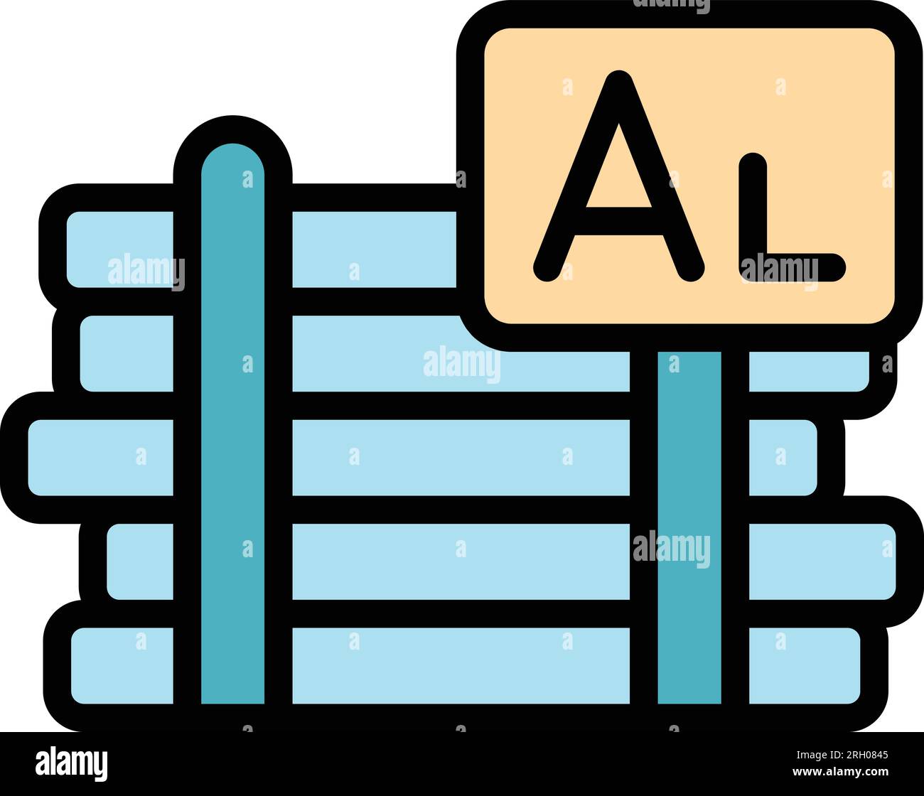 Aluminium stack icon outline vector. Car wheel. Alloy bike color flat ...