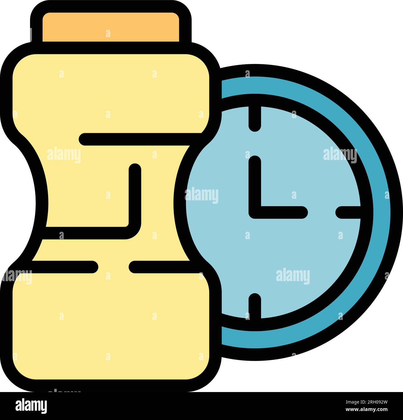 Cleaning time icon outline vector. Home service. Cleaner work color ...