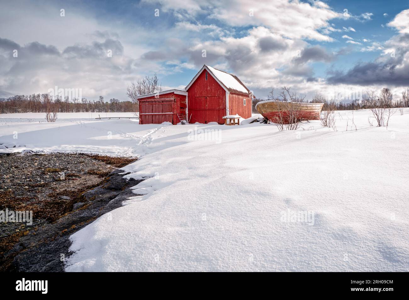 Nature landscape of Tromso, Norway in Winter Stock Photo - Alamy