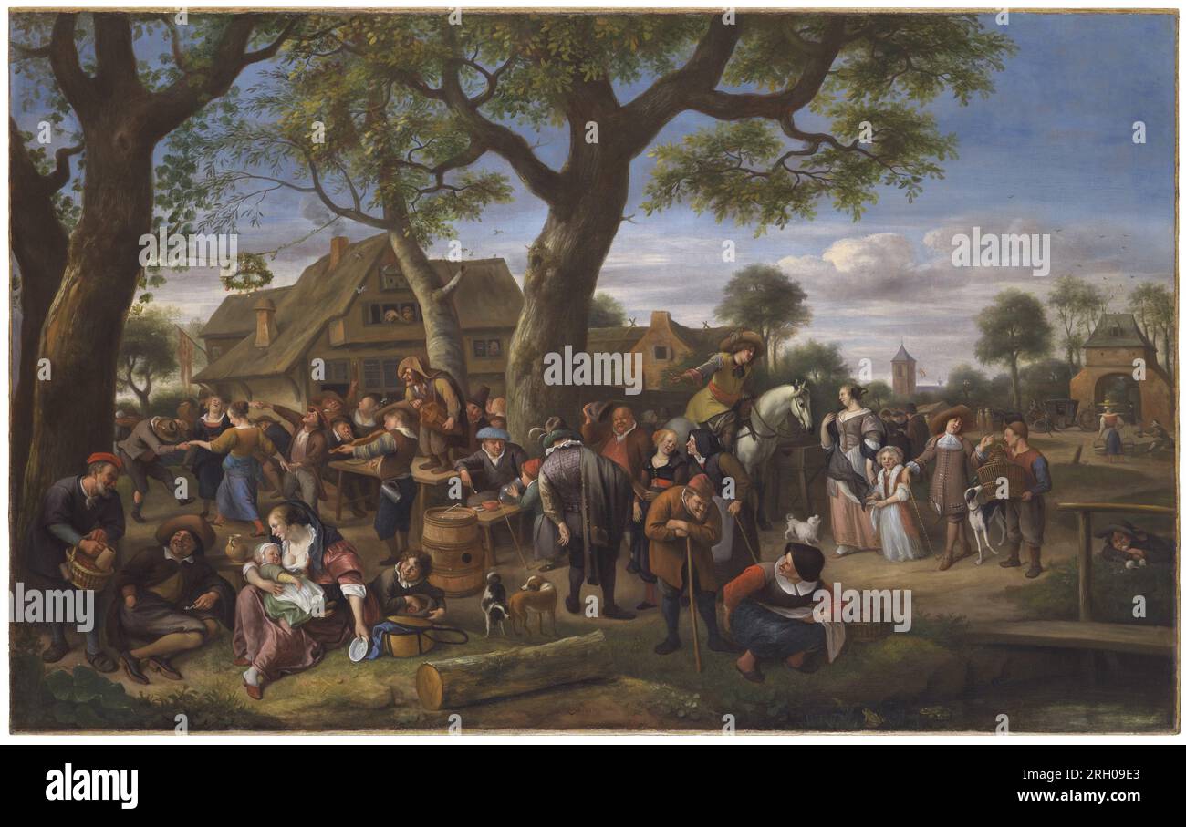 Terrific Peasants Before An Inn Images