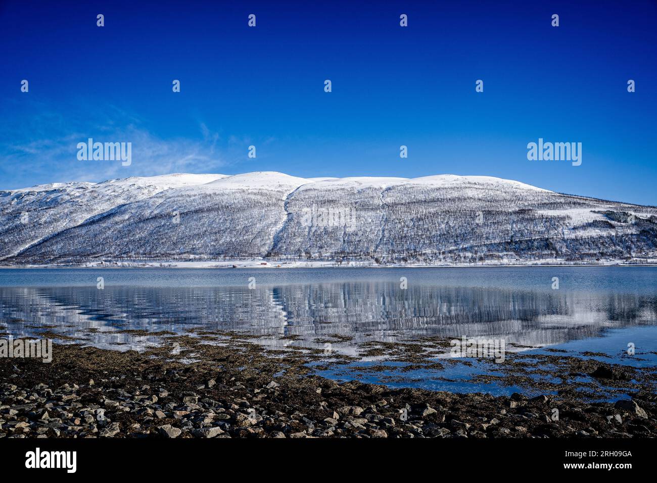 Nature landscape of Tromso, Norway in Winter Stock Photo - Alamy
