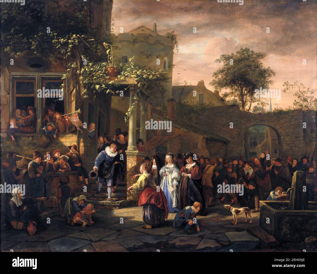 The village wedding 1653 by Jan Steen Stock Photo - Alamy