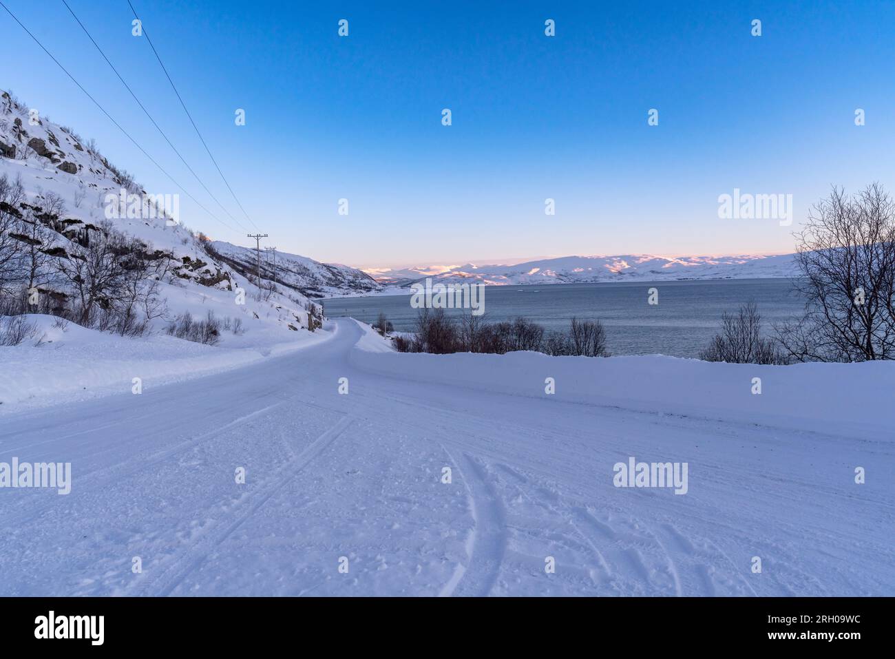 Nature landscape of Tromso, Norway in Winter Stock Photo - Alamy