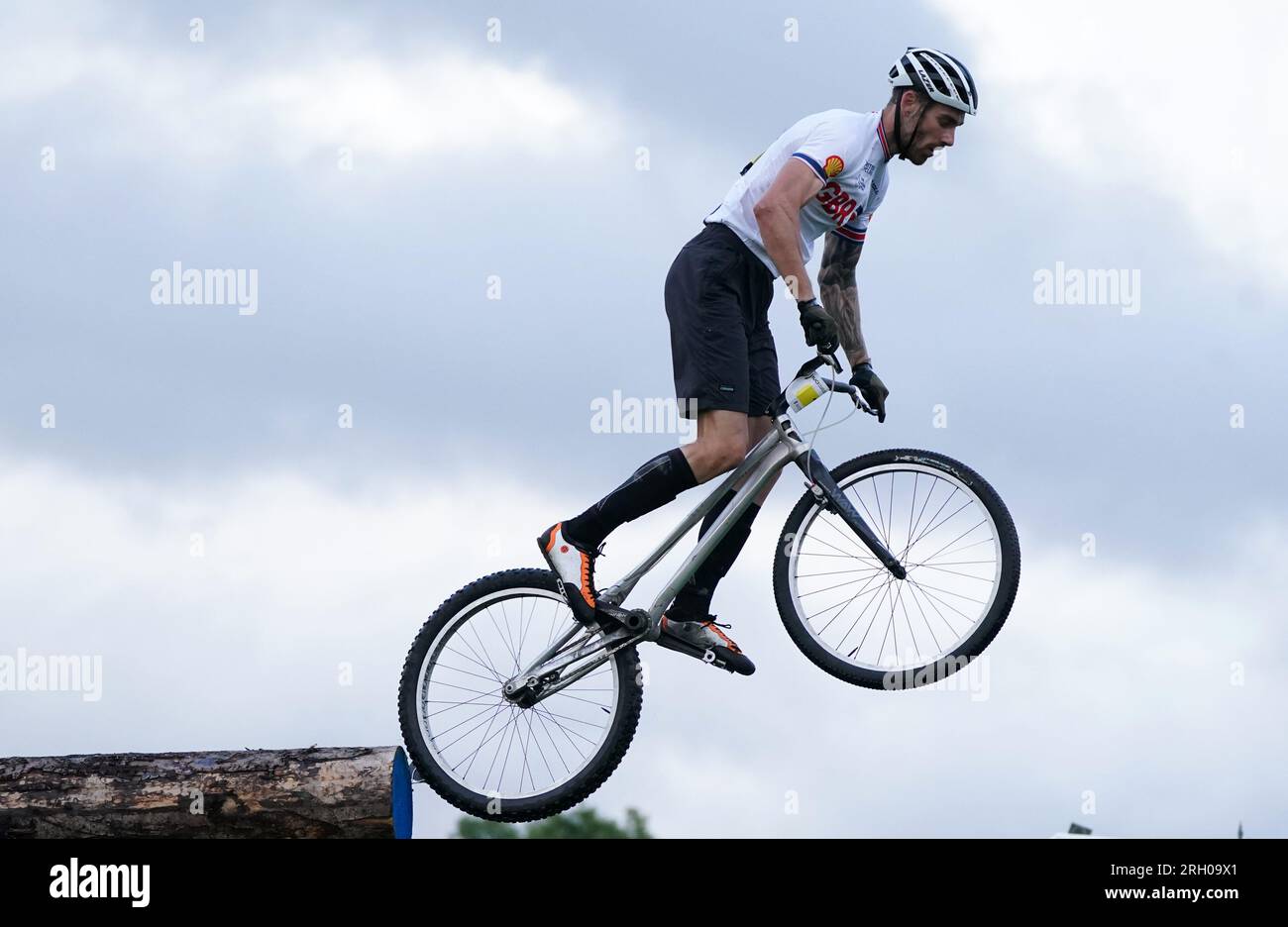 Great Britain's Jack Carthy in the Mens Elite 26" Trials Final during ...