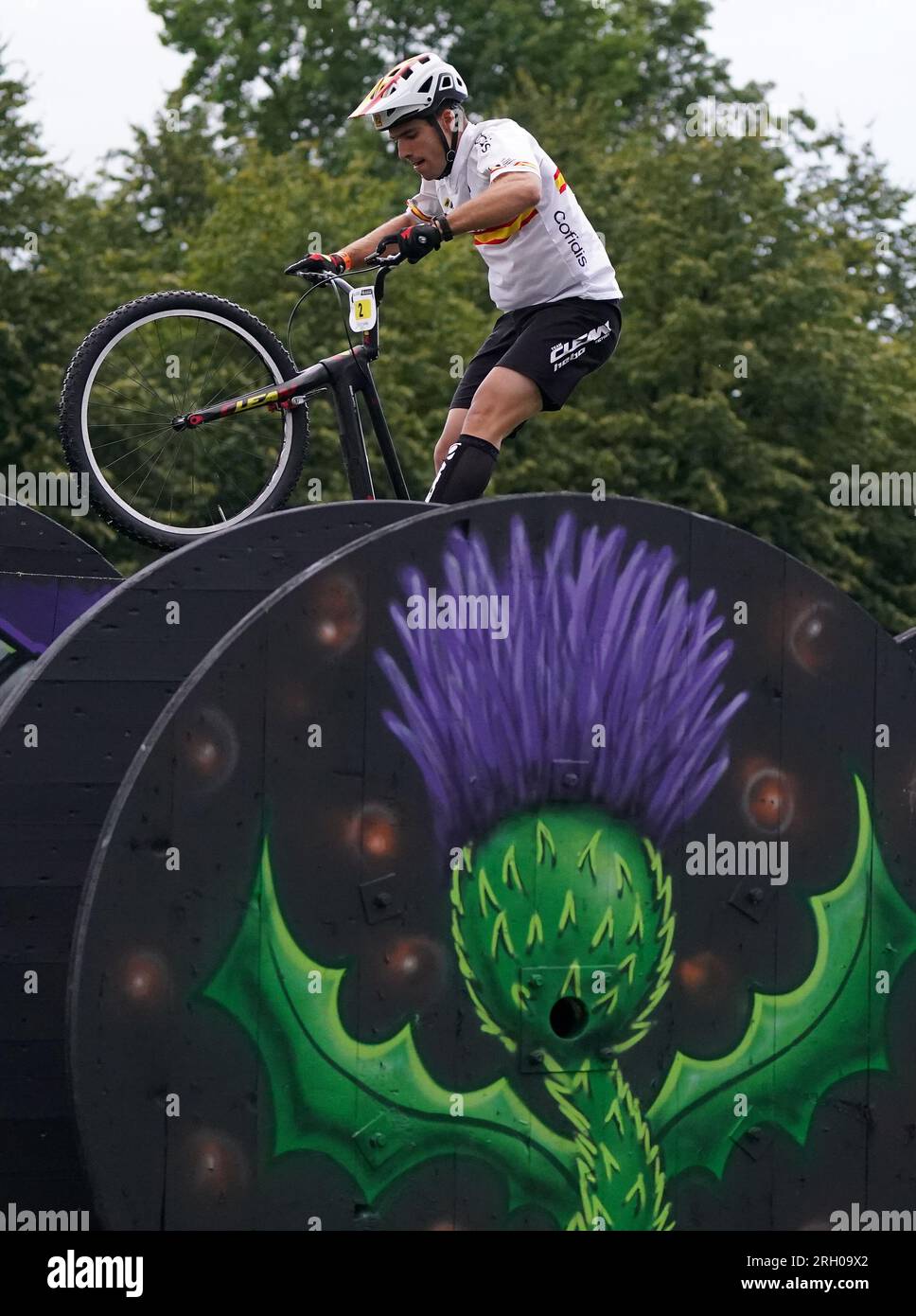 Spains Daniel Rodriguez Baron during the Mens Elite 26" Trials Final ...