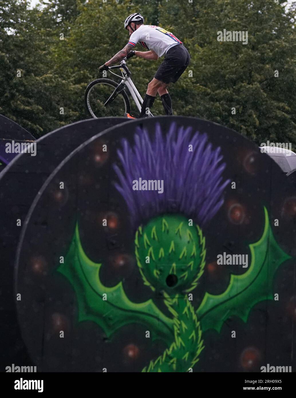 Great Britain's Jack Carthy in the Mens Elite 26" Trials Final during ...