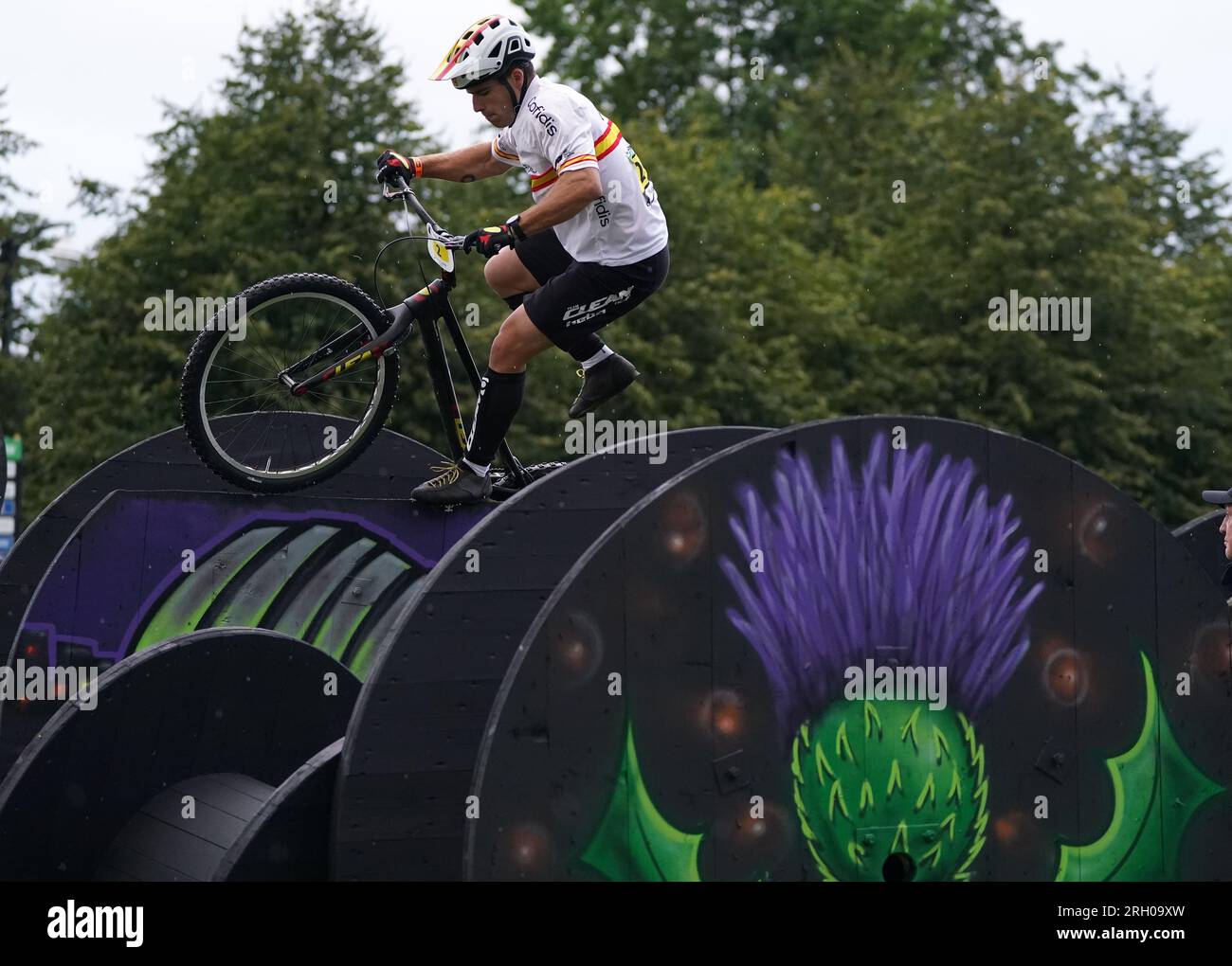 Spains Daniel Rodriguez Baron during the Mens Elite 26" Trials Final ...