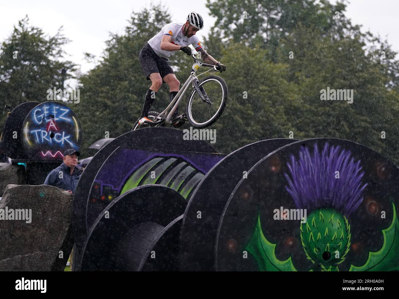 Great Britain's Jack Carthy in the Mens Elite 26" Trials Final during ...