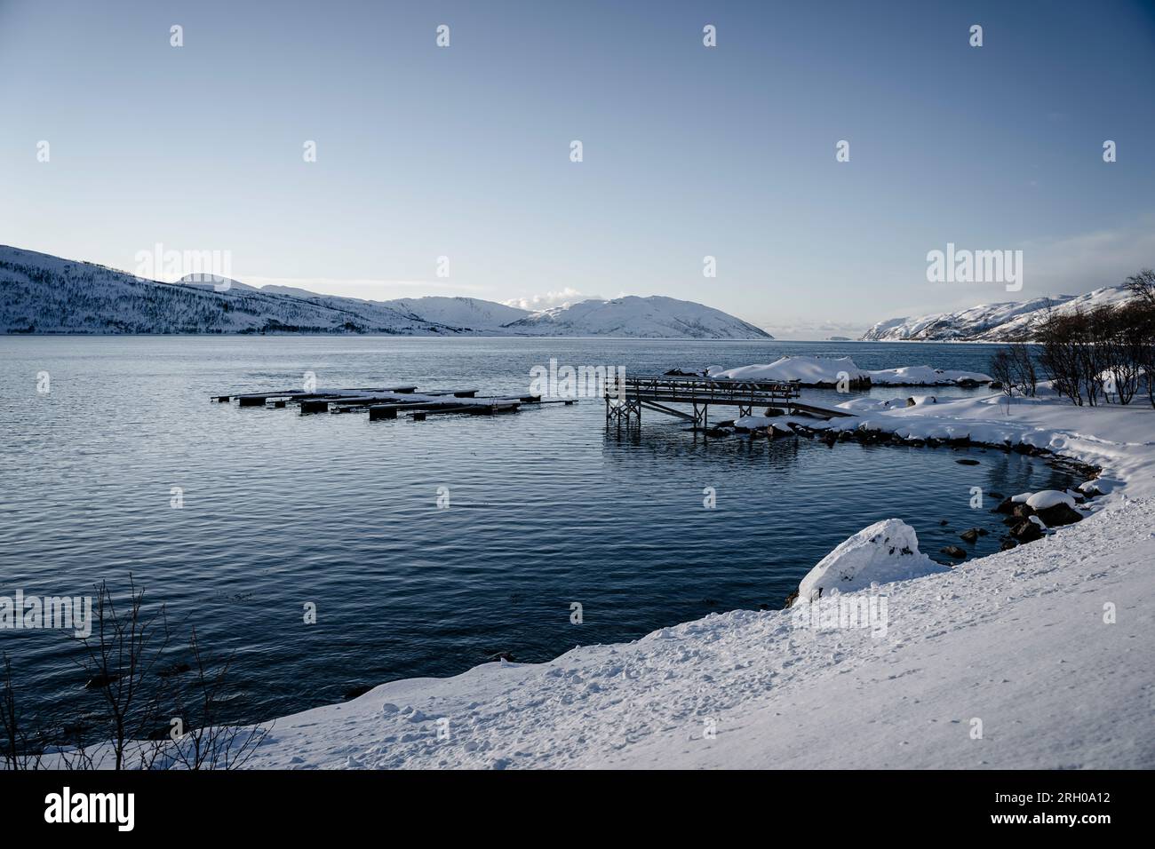 Nature landscape of Tromso, Norway in Winter Stock Photo - Alamy