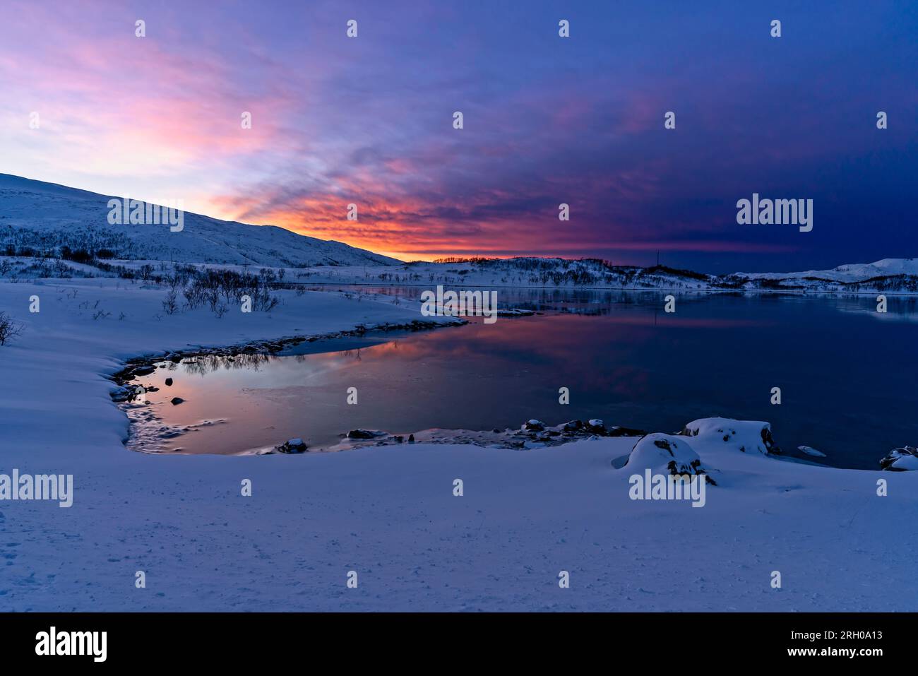 Nature landscape of Tromso, Norway in Winter Stock Photo - Alamy