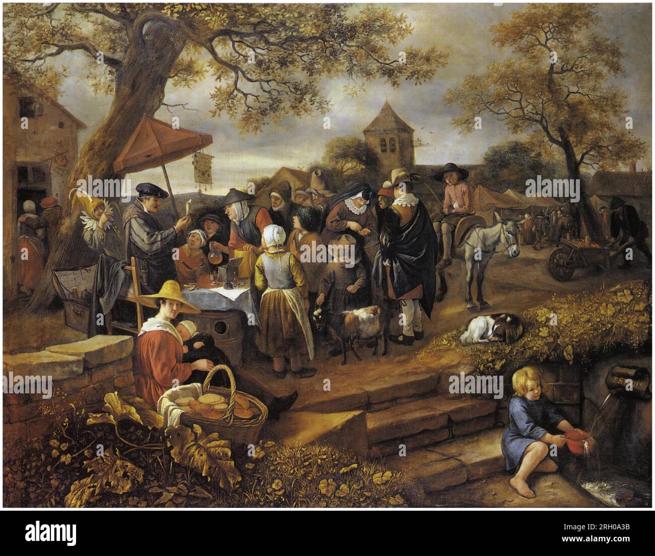 Quack Doctor between circa 1666 and circa 1668 by Jan Steen Stock Photo ...
