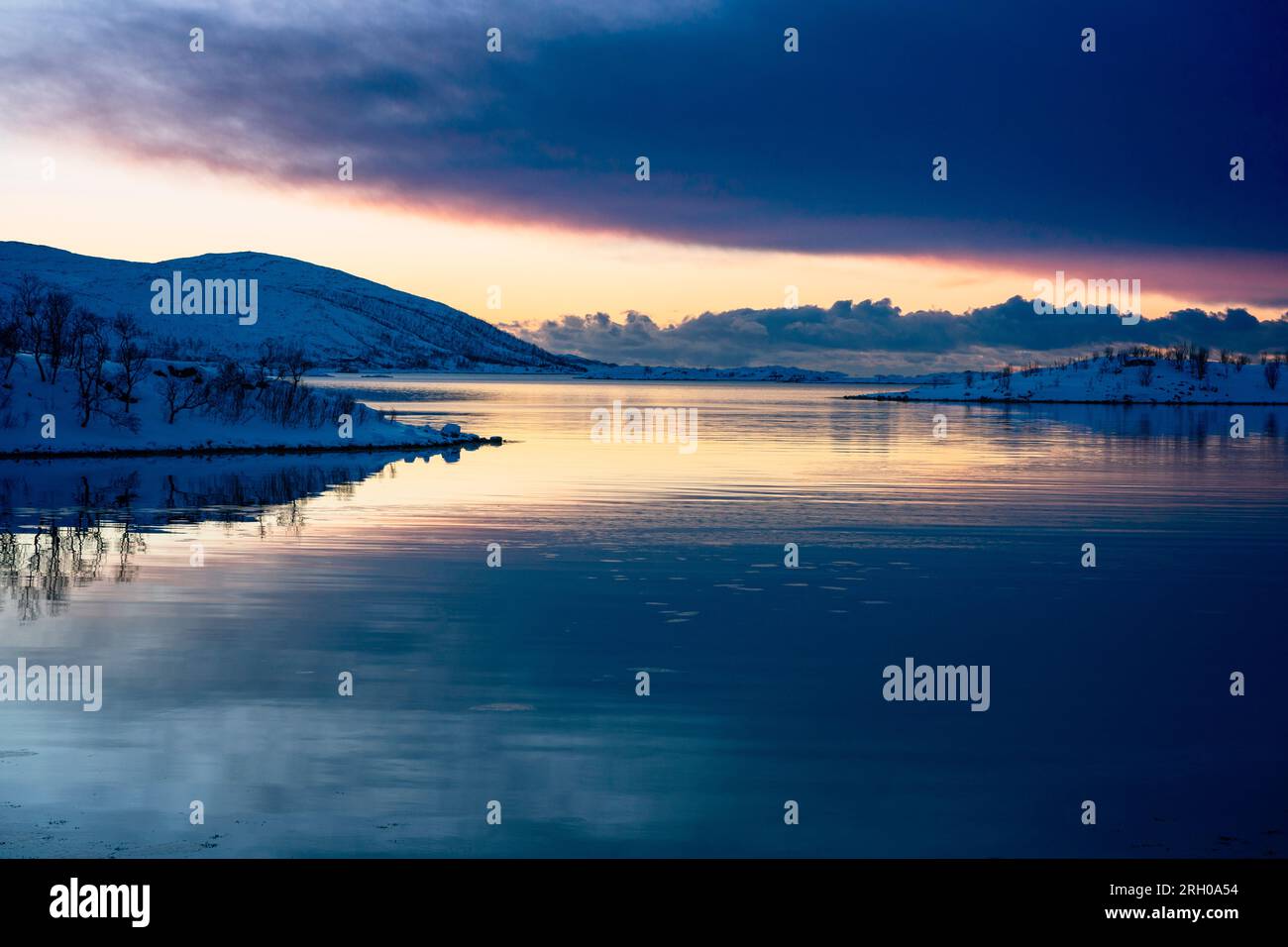 Nature landscape of Tromso, Norway in Winter Stock Photo - Alamy