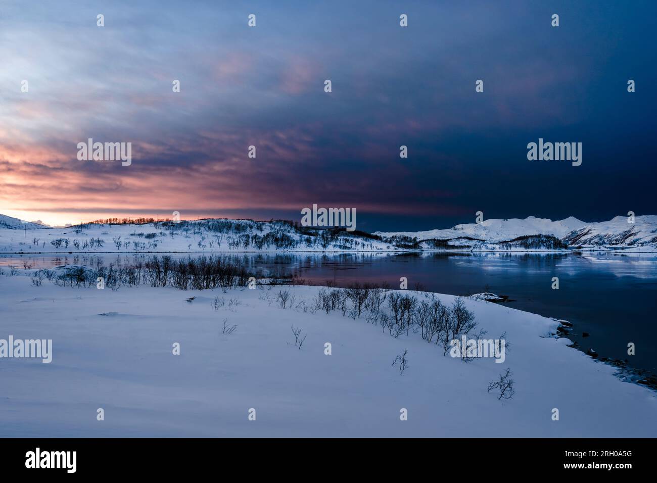 Nature landscape of Tromso, Norway in Winter Stock Photo - Alamy
