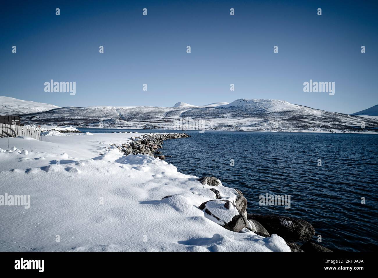 Nature landscape of Tromso, Norway in Winter Stock Photo - Alamy