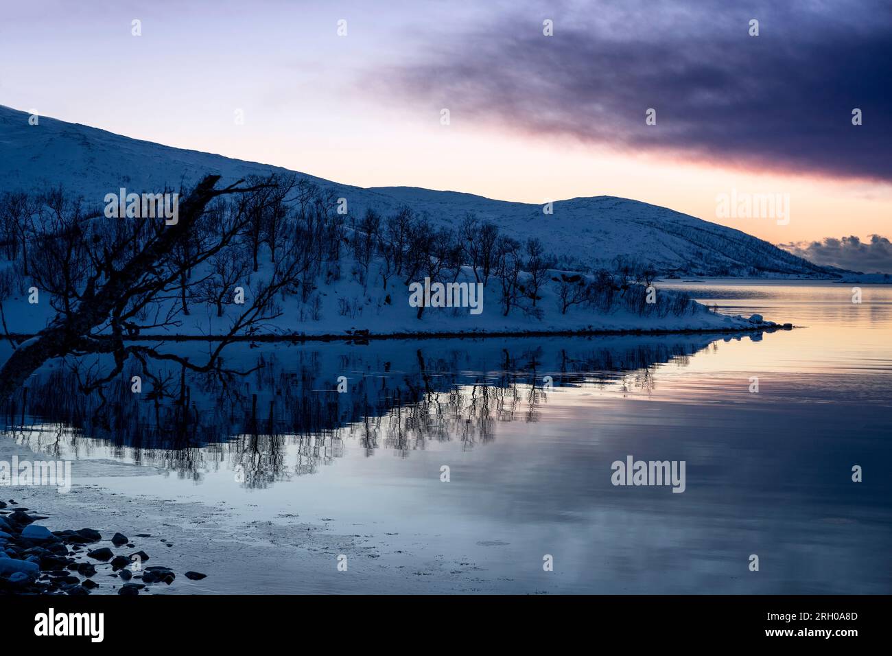 Nature landscape of Tromso, Norway in Winter Stock Photo - Alamy