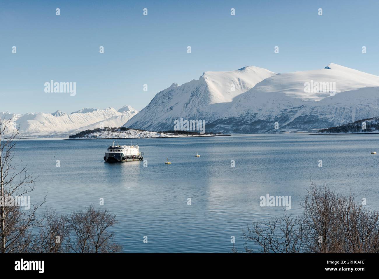 Nature landscape of Tromso, Norway in Winter Stock Photo - Alamy