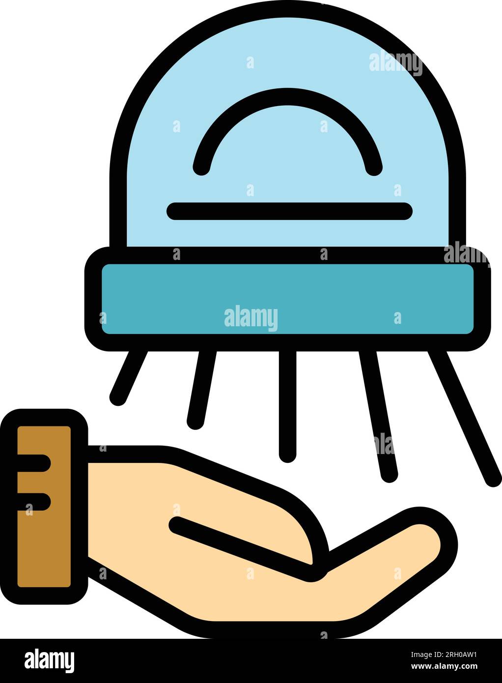 Touchless hand dryer Stock Vector Images - Alamy