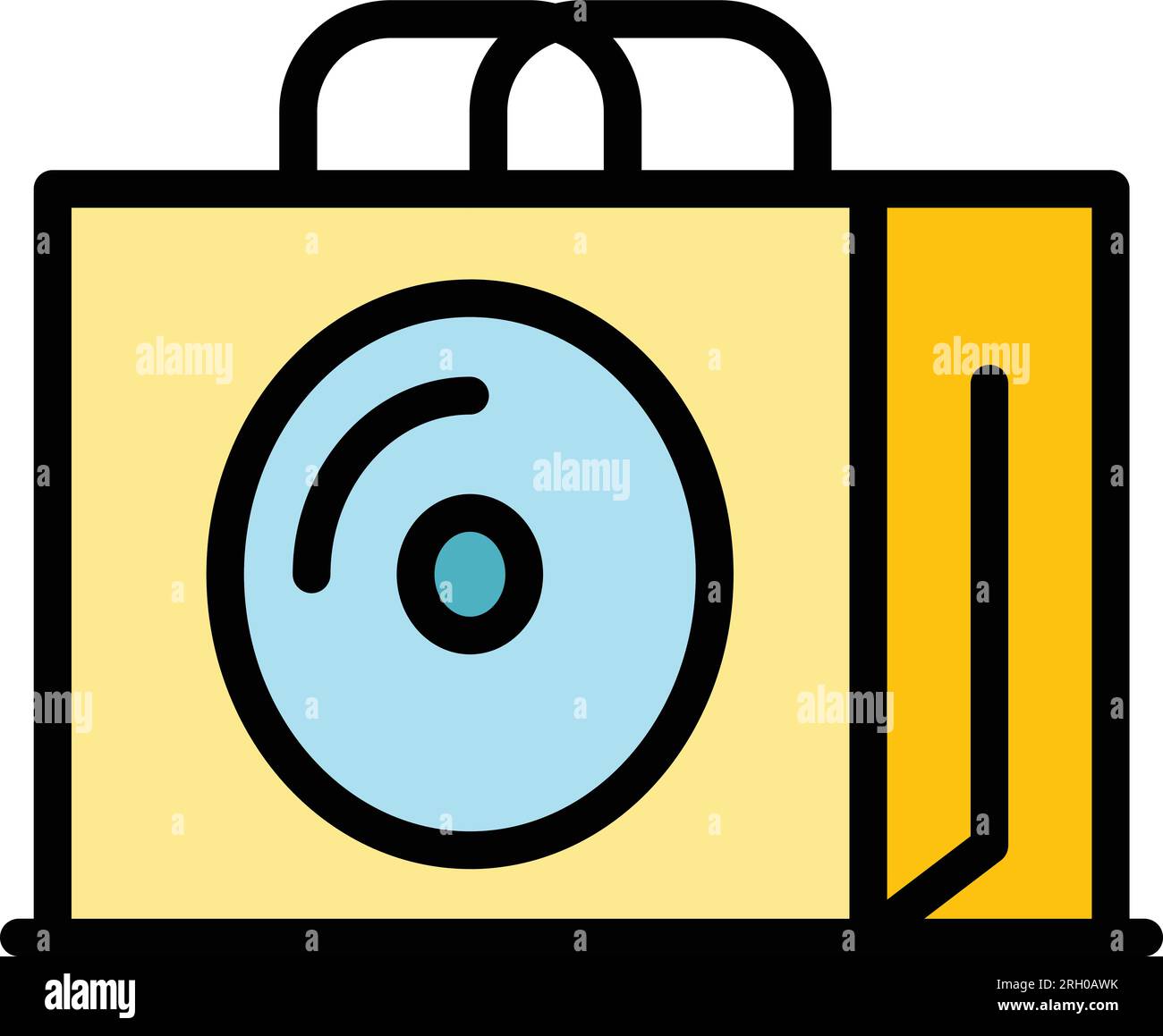Computer shop icon outline vector. Laptop store. Online mobile color ...