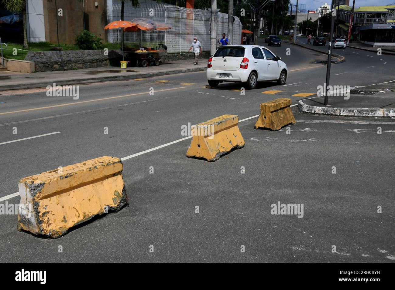 salvador, bahia, brazil - august 11, 2023: block of traffic counter ...