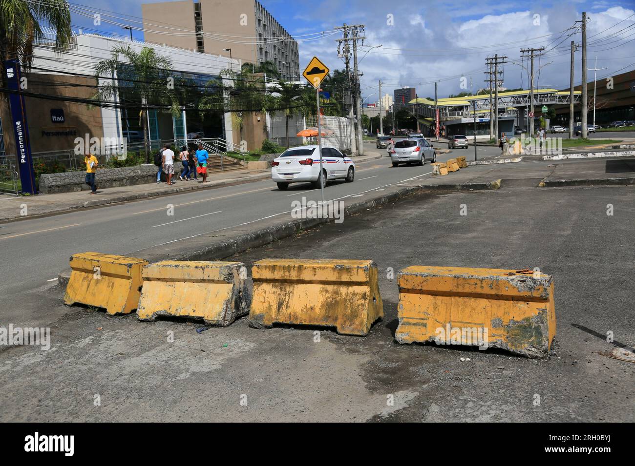 salvador, bahia, brazil - august 11, 2023: block of traffic counter ...
