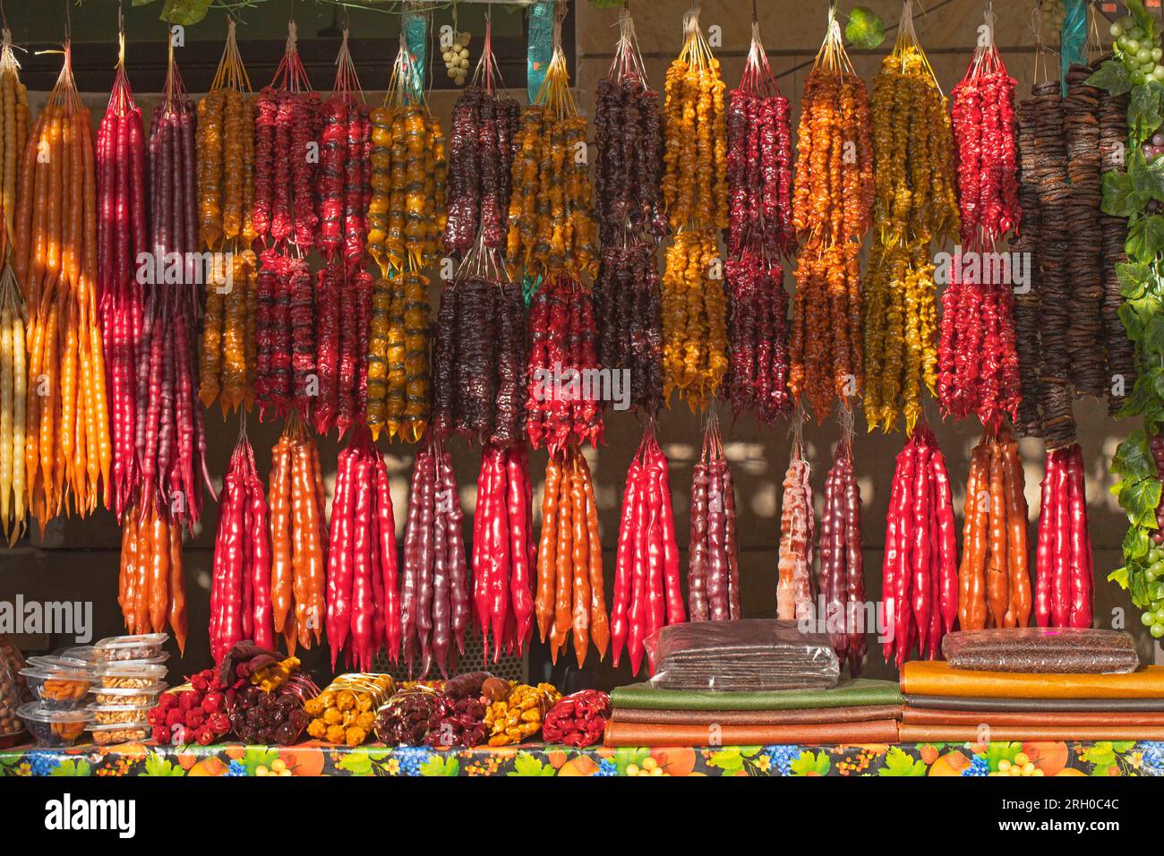 Traditional Georgian handmade confectionery for sale at local store of ...