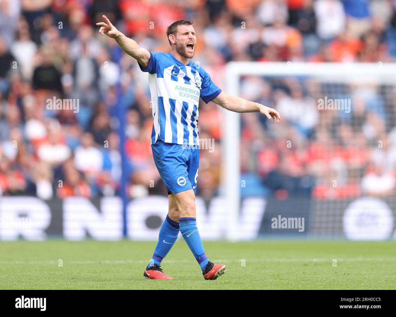 Brighton and Hove, UK. 12th Aug, 2023. James Milner of Brighton and ...