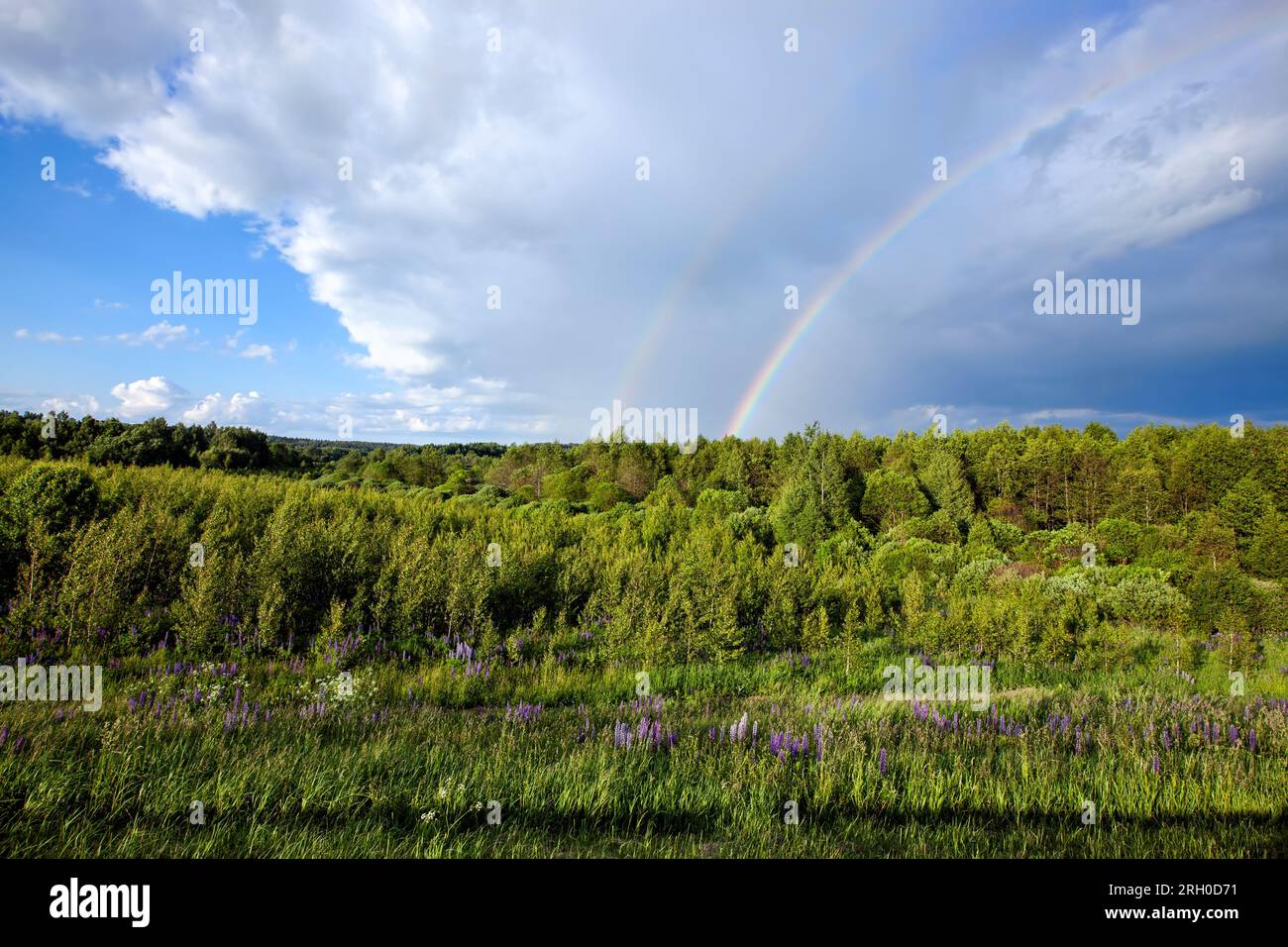 Beautiful nature rainbows in sky hi-res stock photography and images ...