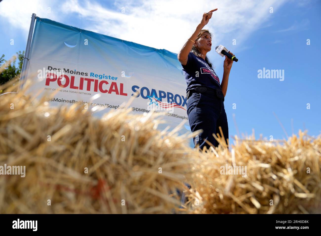 Republican presidential candidate former U.N. Ambassador Nikki Haley ...