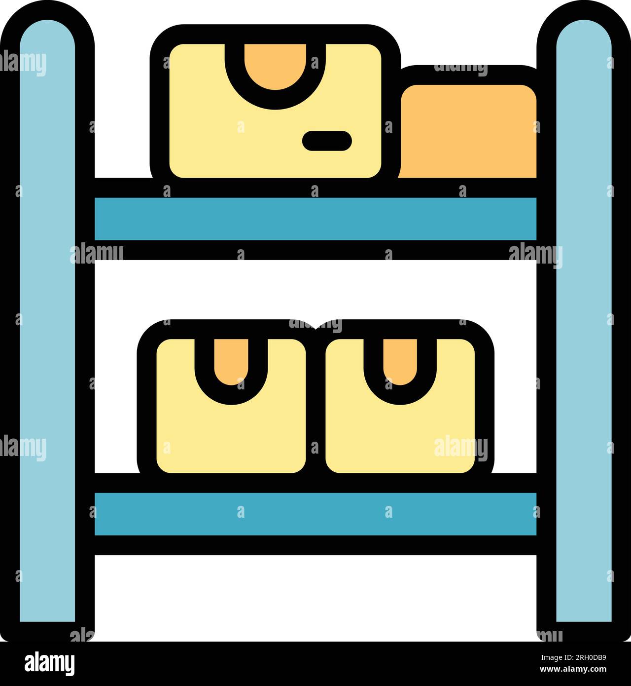 Store management icon outline vector. Digital control. Supplier product ...