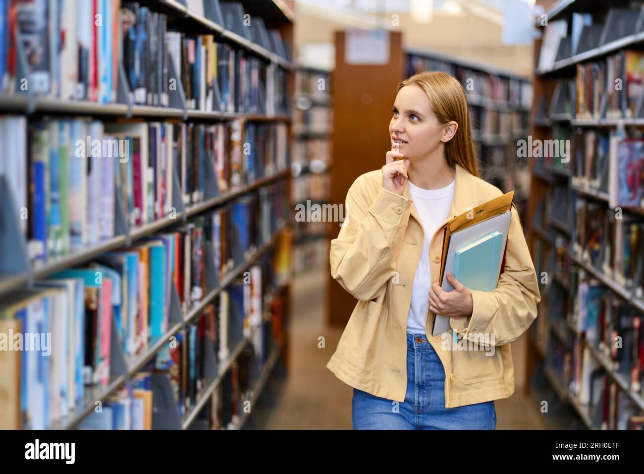Girl student classroom reading stand hi-res stock photography and ...