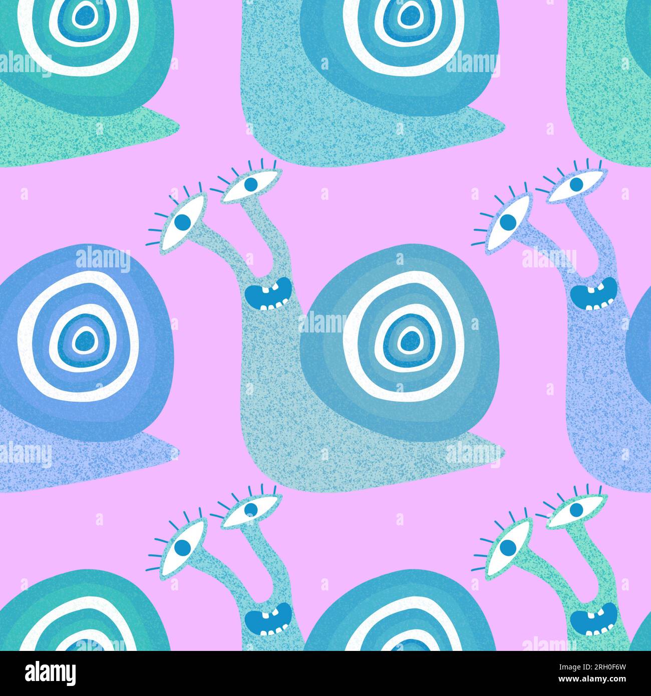 Cartoon animals seamless snails pattern for fabrics and wrapping paper ...