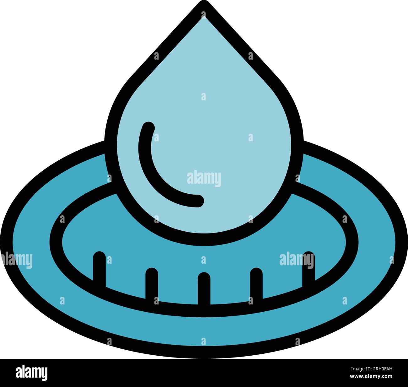 Drip irrigation system icon outline vector. Water garden. Automatic ...