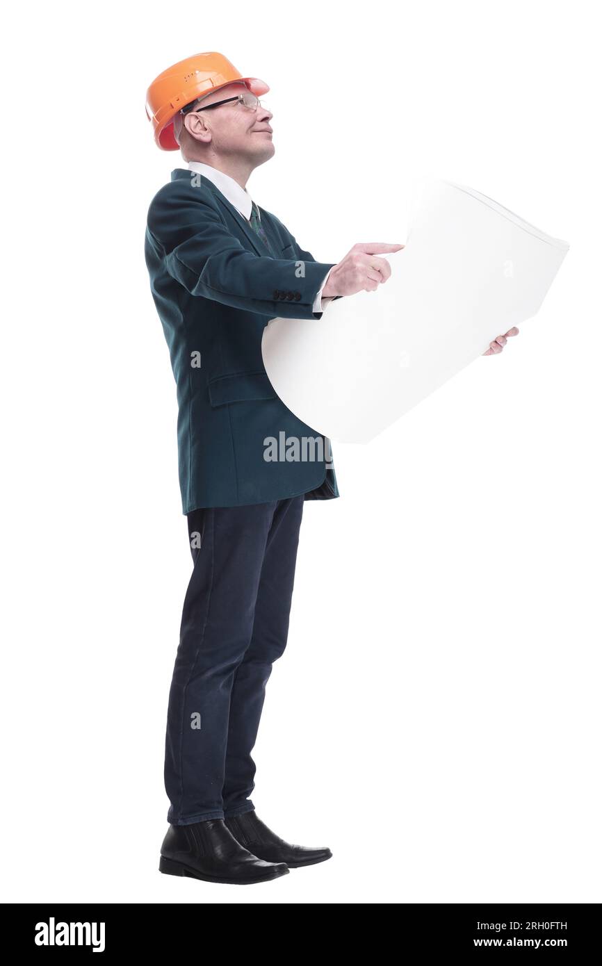 Man pointing ahead Cut Out Stock Images & Pictures - Alamy