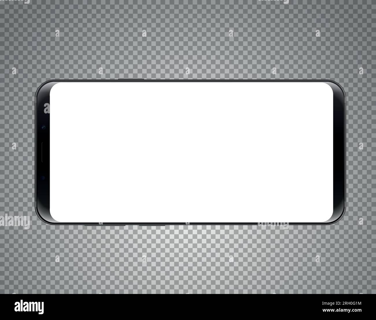 Modern smartphone isolated on transparent background. Layered ...