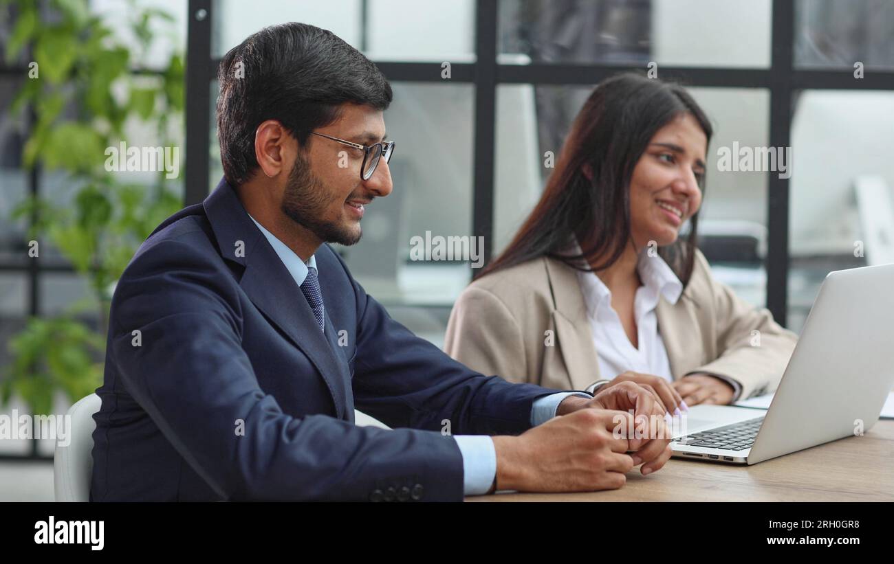 HR department during an interview in the office Stock Photo - Alamy