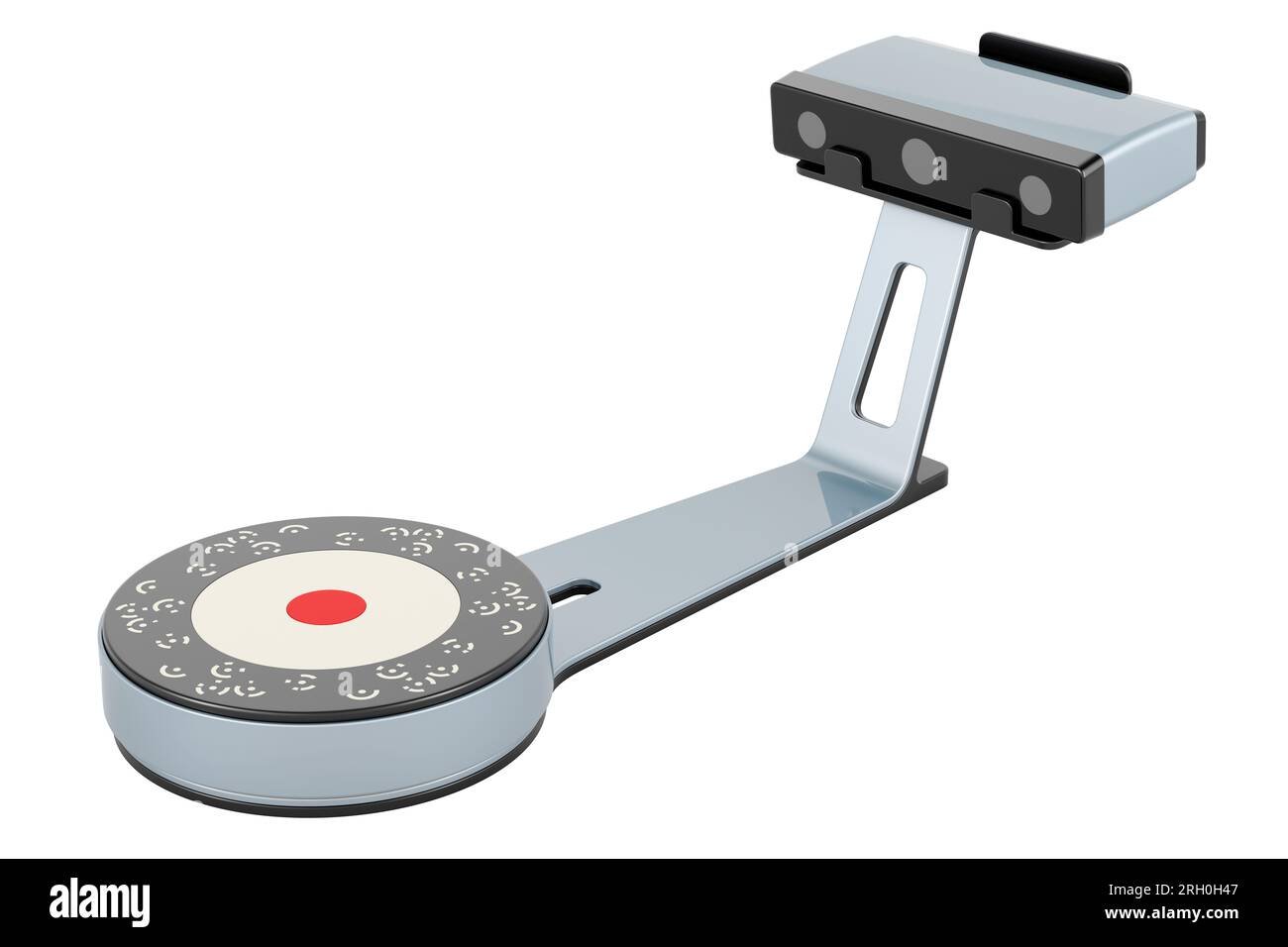 3D scanner closeup, 3D rendering isolated on white background Stock ...