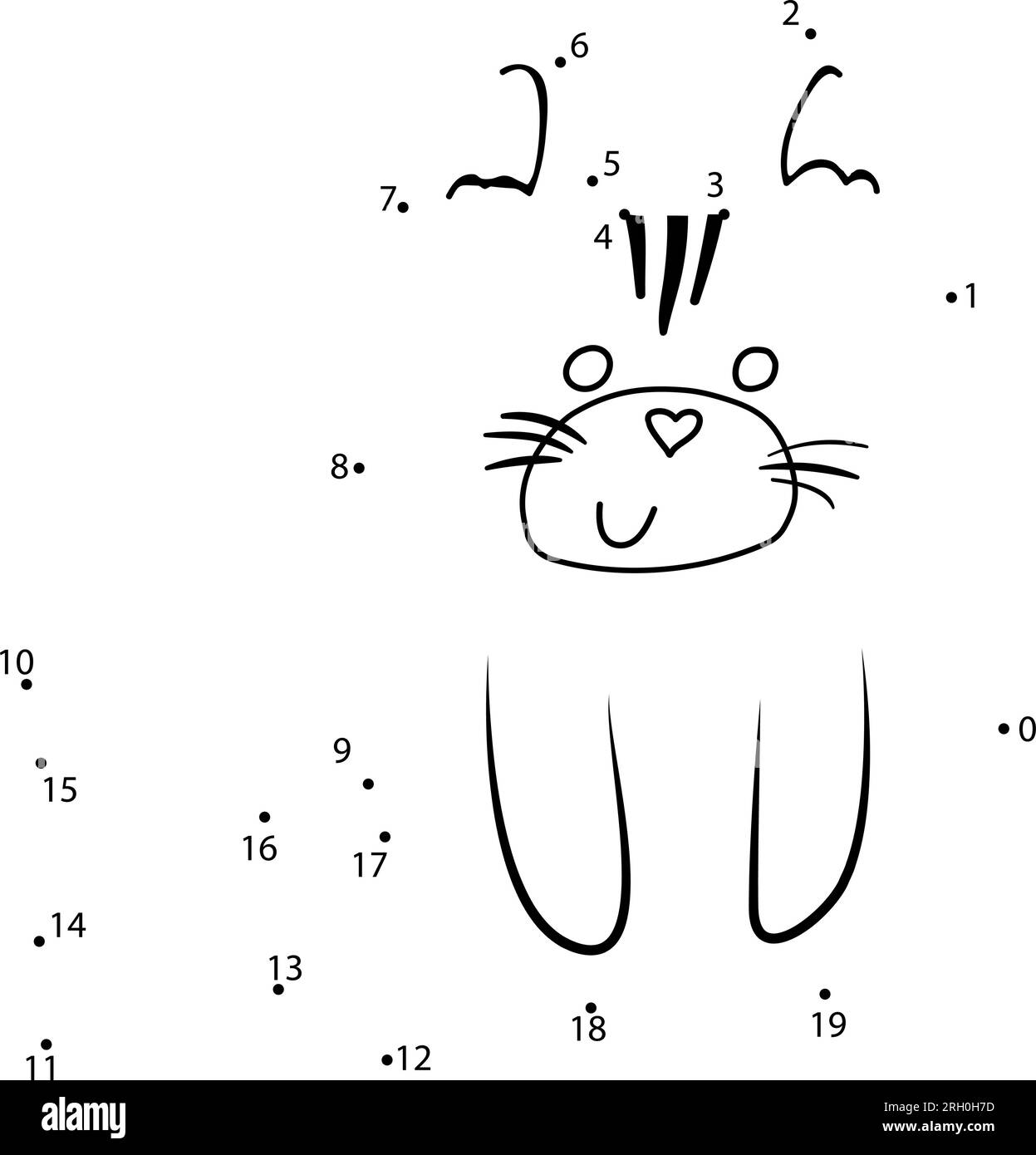 Numbers dashed Stock Vector Images - Alamy