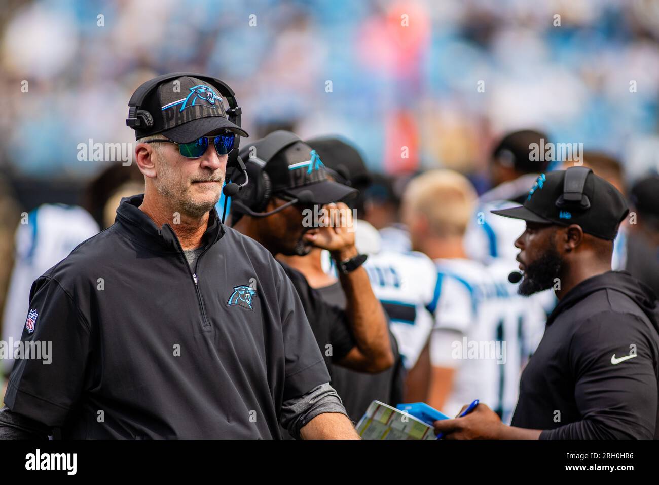 Charlotte, North Carolina, USA. August 12, 2023: Carolina Panthers Head ...