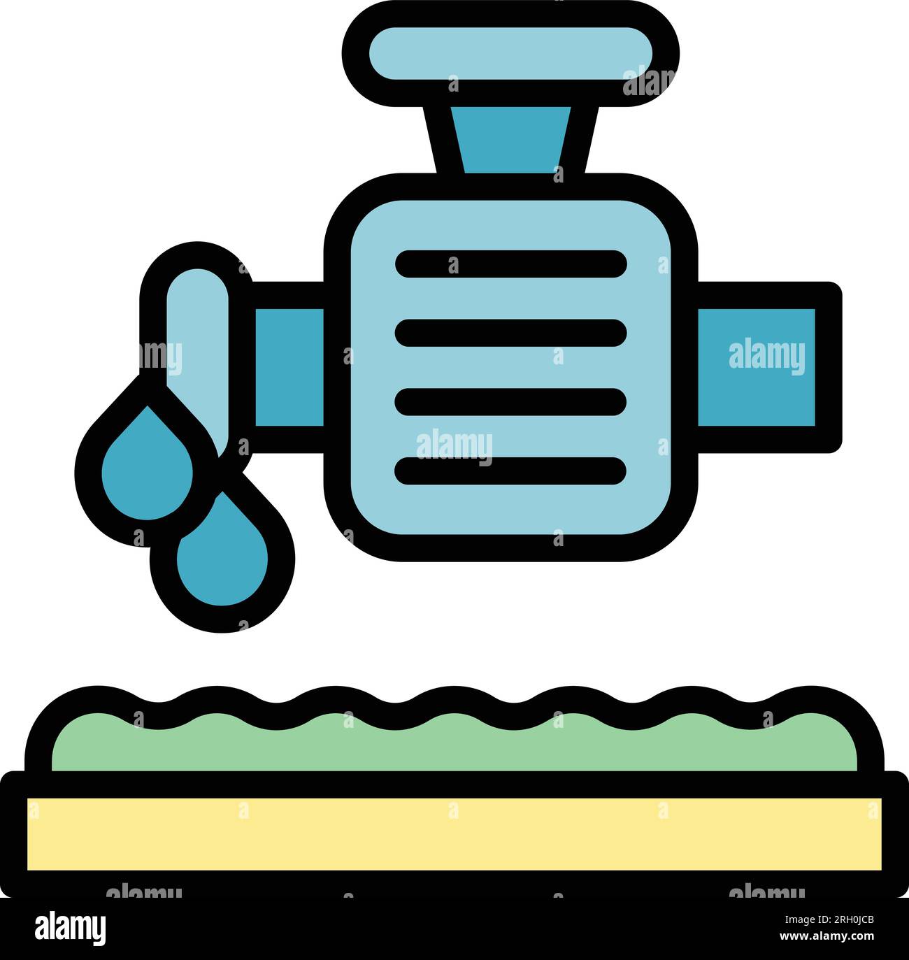 Drip irrigation nozzle Stock Vector Images - Alamy