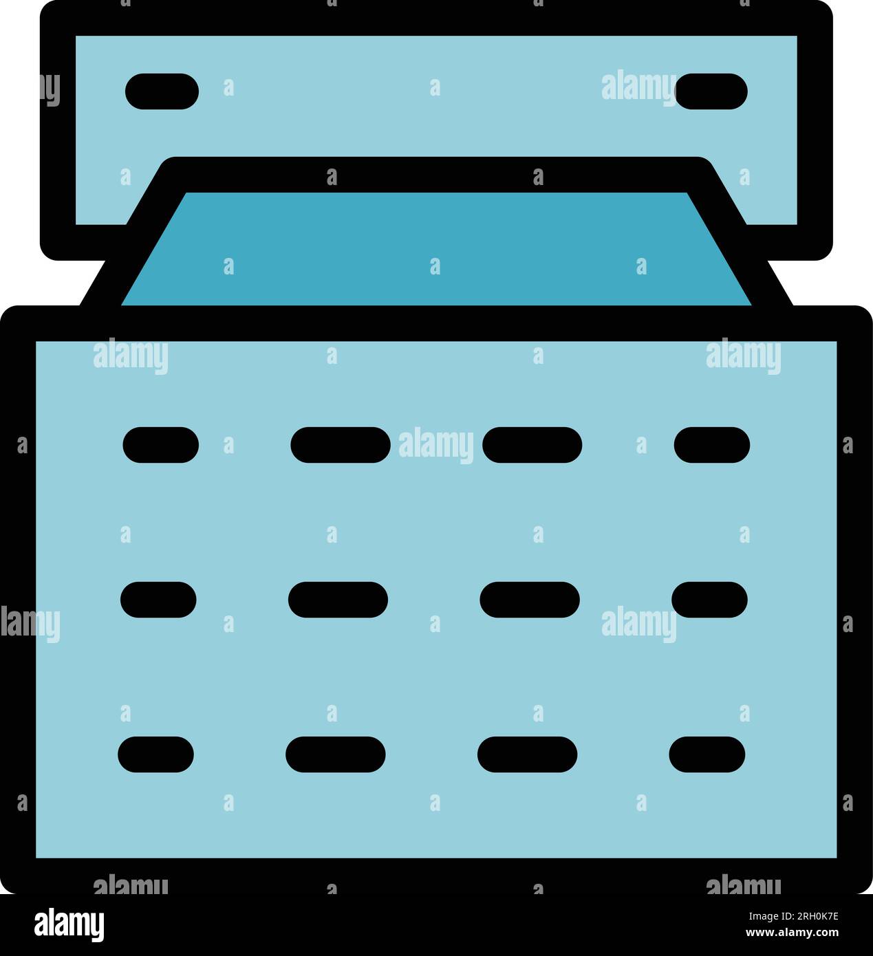 Wall mount icon outline vector. Tv bracket. Vesa screen color flat ...